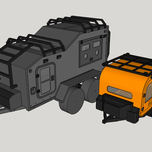 🚐 Trans Global Overland Trailer (TGO Trailer)・ STL File for 3D printing ...