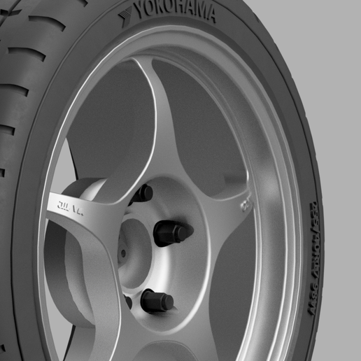 🚗 1/24 17x9 Enkei RP01 5x114.3 wheels・ 3D File for 3D printing・Cults