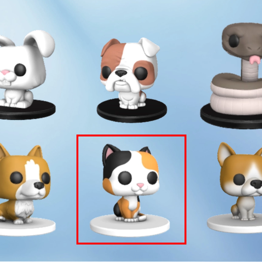 🐱 Funko Pop Oficial Cat PET・Free STL File for 3D printing・Cults