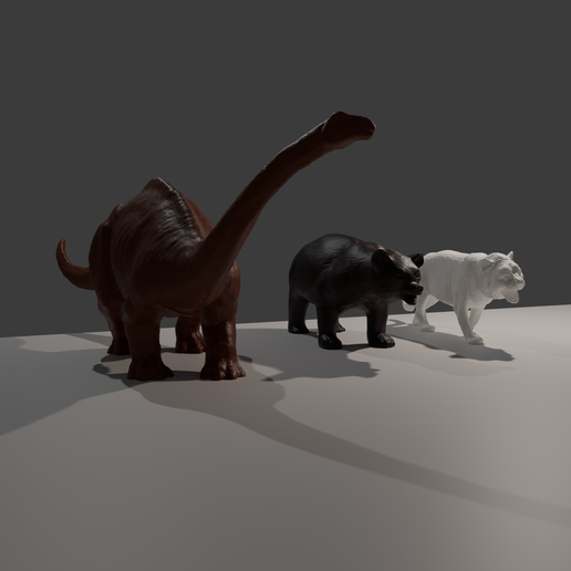 🦖 Longnecked Dinosaur・ STL File for 3D printing・Cults