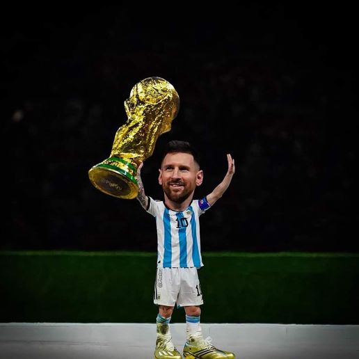 🗺️ Mini Messi World Champion - Ready to print・ STL File for 3D printing ...