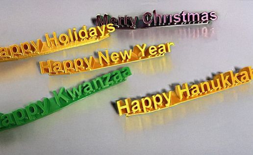 🎄 Holiday Greetings・Free STL File for 3D printing・Cults