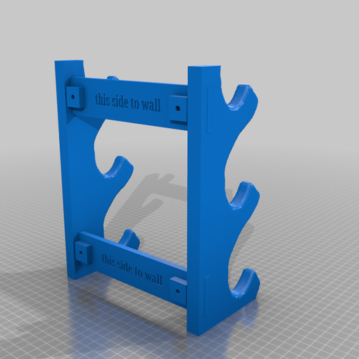🪞 three katana wall mount・Free 3D File for ・Cults