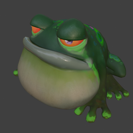 🐸 Stylized Cartoon Frog 3D Print Model - Premium STL File for Printing ...