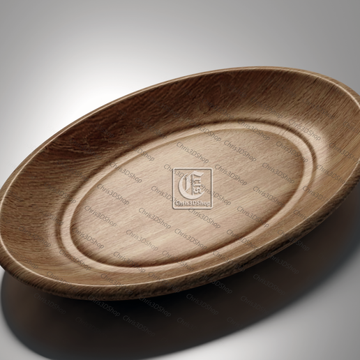 🥣 Oval Bowl - 3D STL Files for CNC・ STL File for ・Cults
