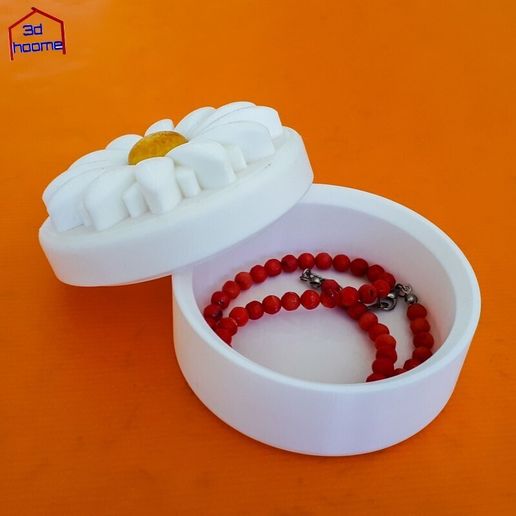 📦 Daisy Jewelry Box・ STL File for 3D printing・Cults