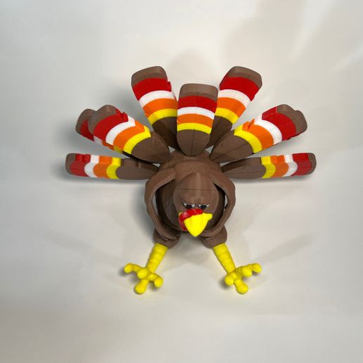 🦃 Thanksgiving Turkey STL – Festive 3D Printable Decoration – Smaller ...