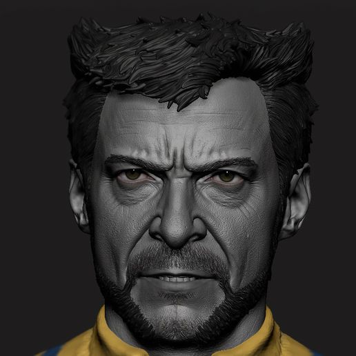 🎄 Wolverine -Hugh Jackman Head - Deadpool & Wolverine・ STL File for 3D ...