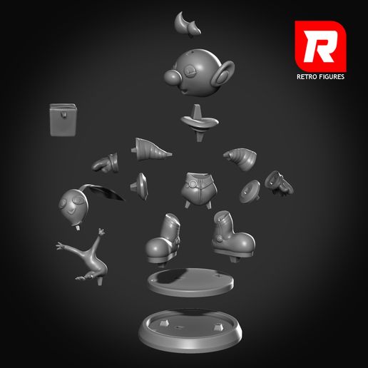 🐉 Alph and blue Pikmin・ STL File for 3D printing・Cults