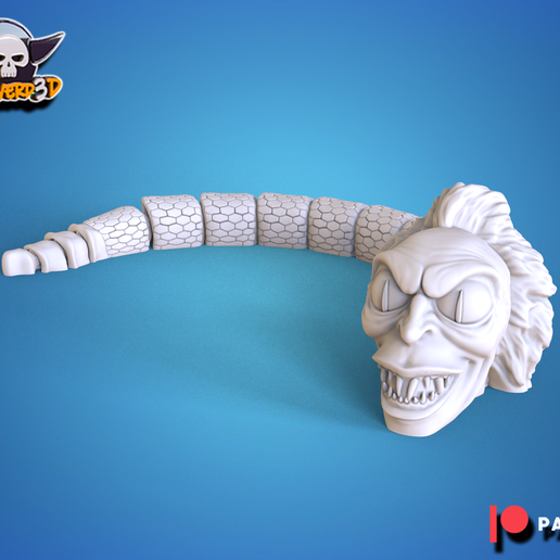 🐍 Beetlejuice Snake Flexible・ STL File for ・Cults