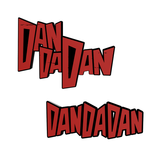 💬 3D MULTICOLOR LOGO/SIGN - Dandadan (English) - Two Versions・ STL File ...