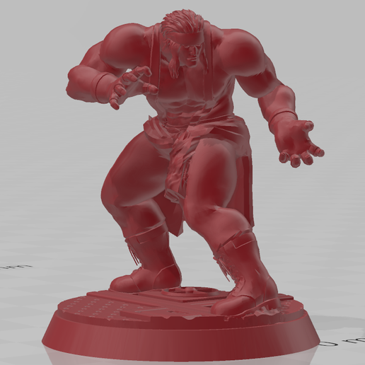 Free STL file Alex (SFV) 🎮 ・Template to download and 3D print・Cults