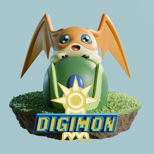 🐉 PATAMON - DIGIMON・ STL File for 3D printing・Cults