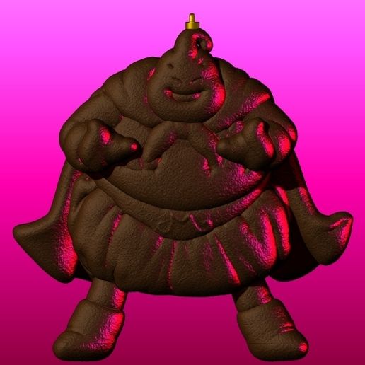 🍫 CHOCOLATE MAJIN BUU CHOCOLATE CHRISTMAS ORNAMENT・ STL File for ・Cults
