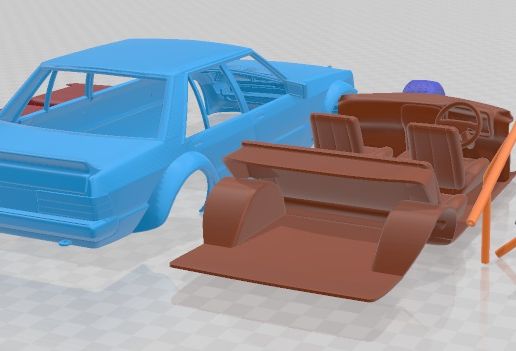 🚙 Ford Falcon Tru Blu 1981 Printable Car・ 3D File for 3D printing・Cults