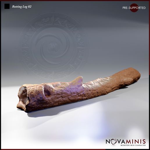 3D file Rotting Log 02 🎲 ・Model to download and 3D print・Cults