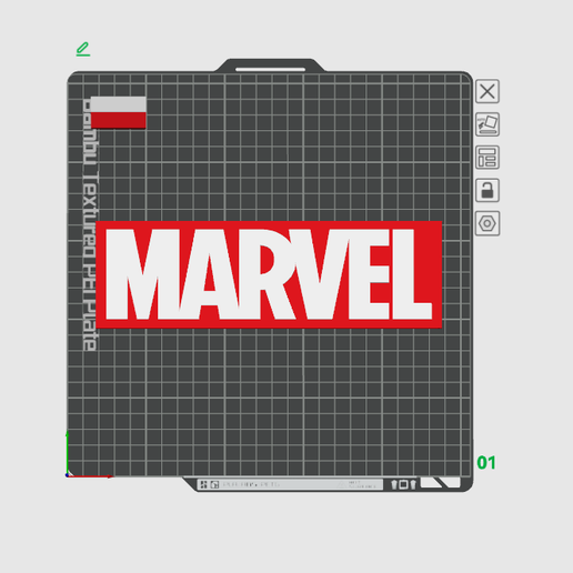 3MF file Marvel Logo by Nforce3D 👾 ・Model to download and 3D print・Cults
