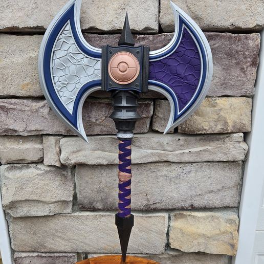 🪓 The Manscaper Epic Battle Axe for Cosplay or Larping・ STL File for 3D ...