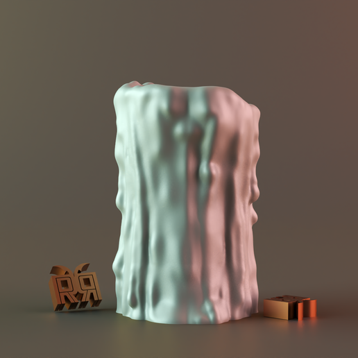 🫠 melted candle・ STL File for ・Cults
