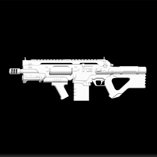 STL file Assault Rifle 3D Print Model - Tactical Weapon STL File ...