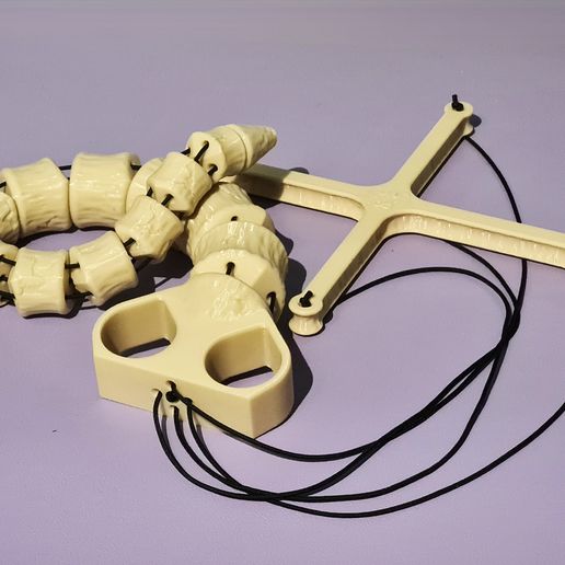 🔌 Cable Controlled Bone Tentacle・ STL File for 3D printing・Cults
