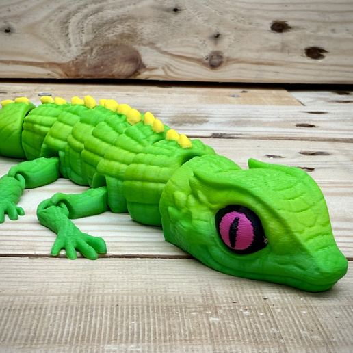 🦎 flexi Lizard・ STL File for 3D printing・Cults