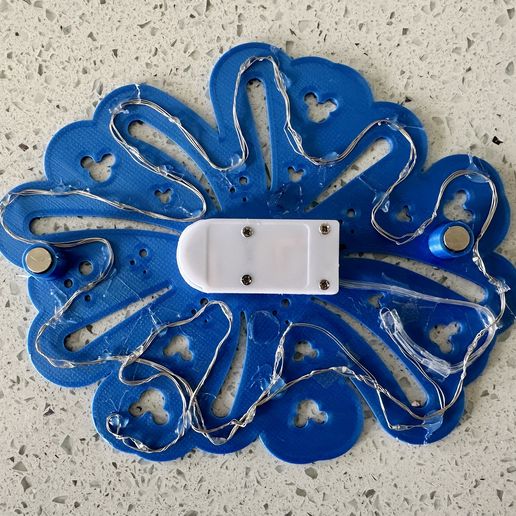 🧲 Mickey Inspired Firework Lighted Magnet・ STL File for 3D printing・Cults