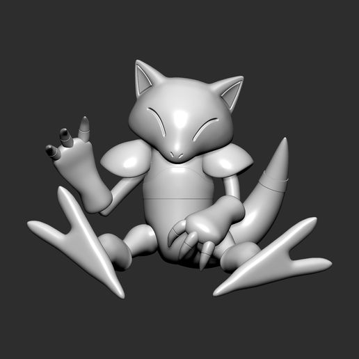 STL file Pokemon - Abra with 2 poses 🐉 ・3D print design to download・Cults