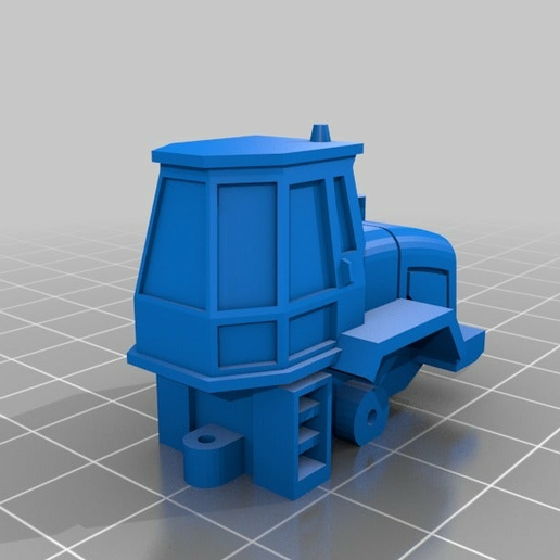 🎲 Easy to print Generic Front Loader (esc: 1:100 or HO Scale)・Free STL ...