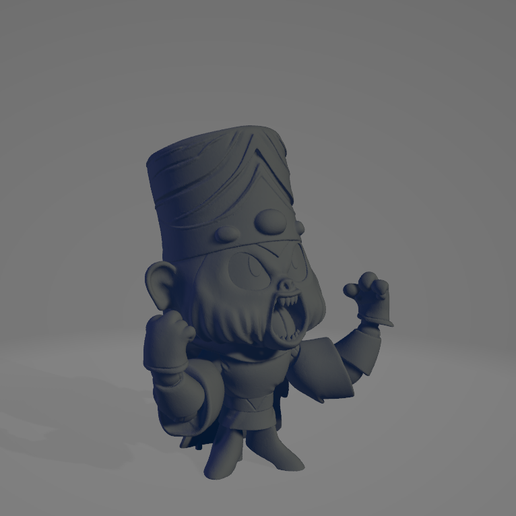 🦹 Mojo Jojo - Powerpuff Girls Villain - High Poly Sculpt (STL + OBJ ...
