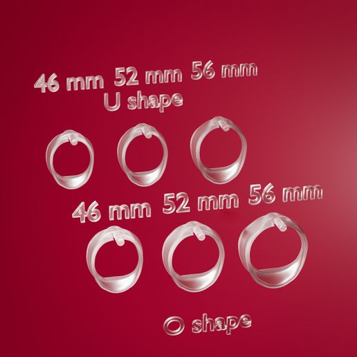 🆓 6 Free Chastity Rings・Free STL File for 3D printing・Cults