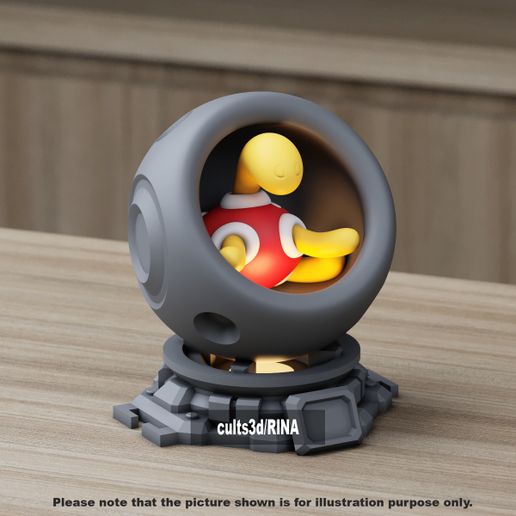🐉 Shuckle healing machine pods・ STL File for 3D printing・Cults