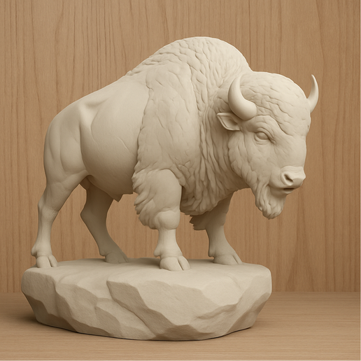 🦬 Bison 3D Model – STL Print・ STL File for 3D printing・Cults