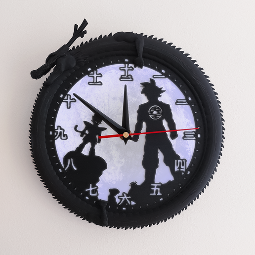 🐉 Dragon Ball lunar lunar clock - Perfect Gift & Bedroom Decor・ 3D File ...