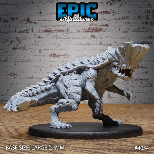 3D file Rockhead Dinosaur Aware ‧ DnD Miniature ‧ Tabletop Miniatures ...