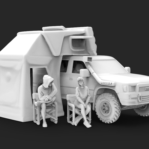 🏕️ Camping Off Road / Figures included / camping tent / country cottage ...