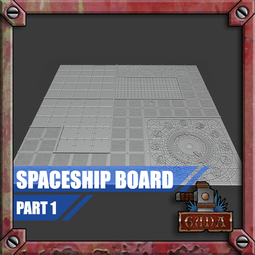 🛰 SPACE CRUSADE / STAR QUEST BOARD PART 1・ STL File for ・Cults