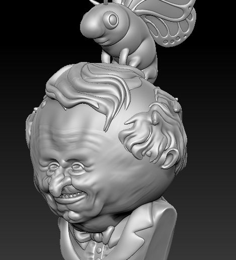 OBJ file Smiling Friends Boss Statue 👤 ・3D printer model to download・Cults