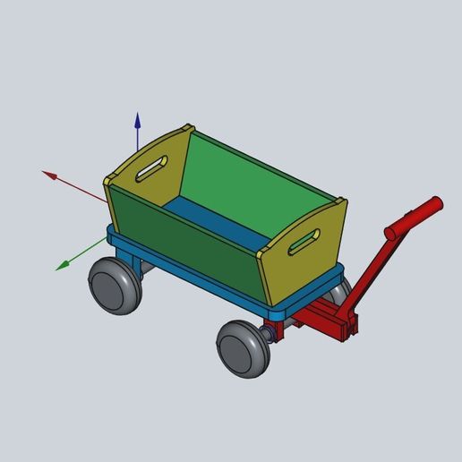 🛒 Handcart・Free STL File for 3D printing・Cults