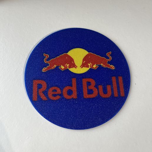 🐂 RED BULL COASTER・Archivo STL Gratis para Impresión 3D・Cults