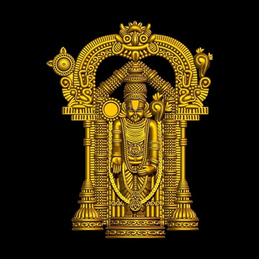 💎 balaji pendant 3d model・ STL File for 3D printing・Cults