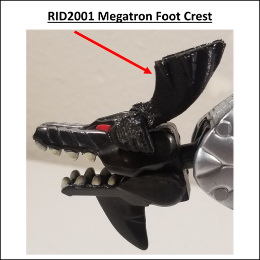STL file Transformers RID Megatron / Galvatron / Gigatron Foot Crest 🤖 ...