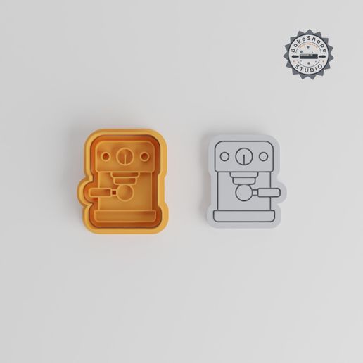 ☕ Coffee Machine Shape Cutter & Stamp Set, Perfect for Cookies ...
