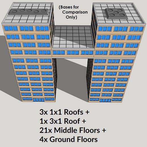 🎲 6mm Modular Modern Blocks System・ 3D File for 3D printing・Cults