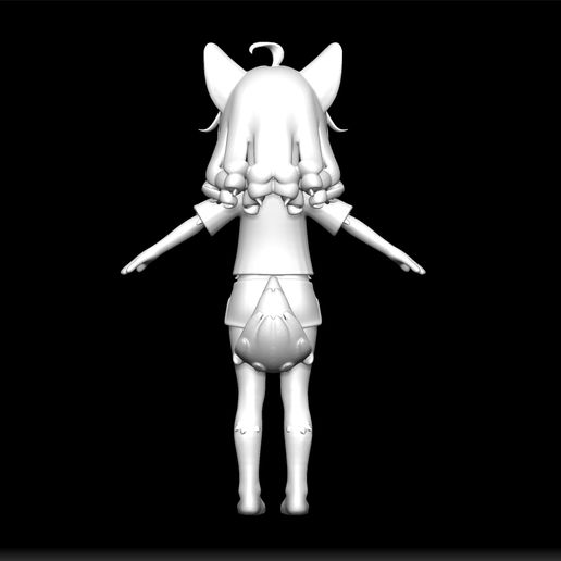 OBJ file Furry Girl 3D Print Model - Anthropomorphic Character STL File ...