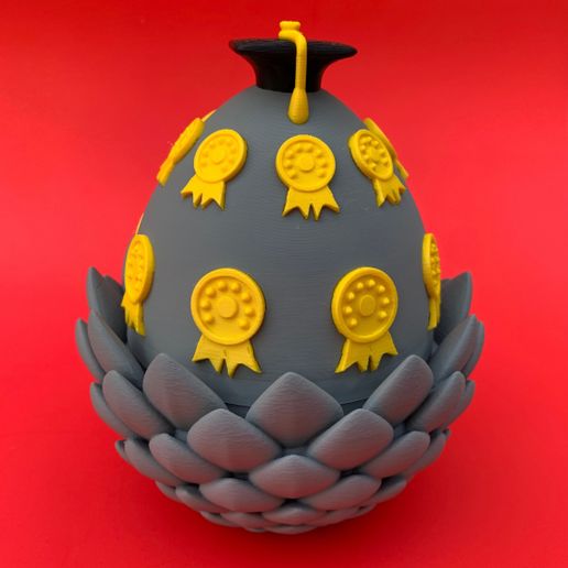🎓 Articulated Graduation Dragon And Egg Storage Box, No Support For ...