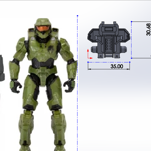 STL file halo reach M-Spec reentry unit / reentry system 1/18 😇 ・Model to download and 3D print ...