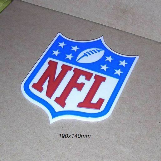 🛡️ NFL, shield, sign, signboard, sign, logo, logo, print3d, teams ...