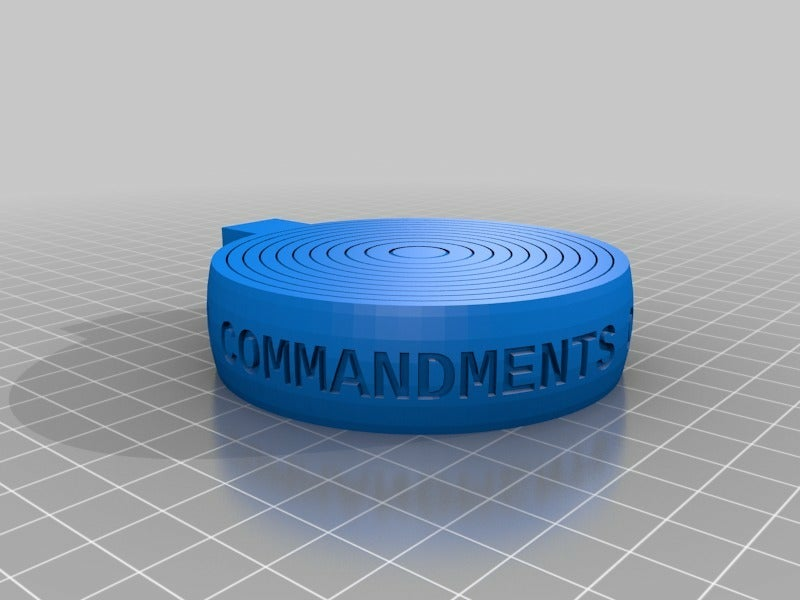 Free SCAD file Ten commandments of 3D printing・3D print design to ...