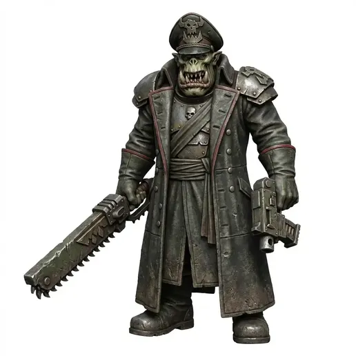 🎲 Commissar Ork・ STL File for 3D printing・Cults